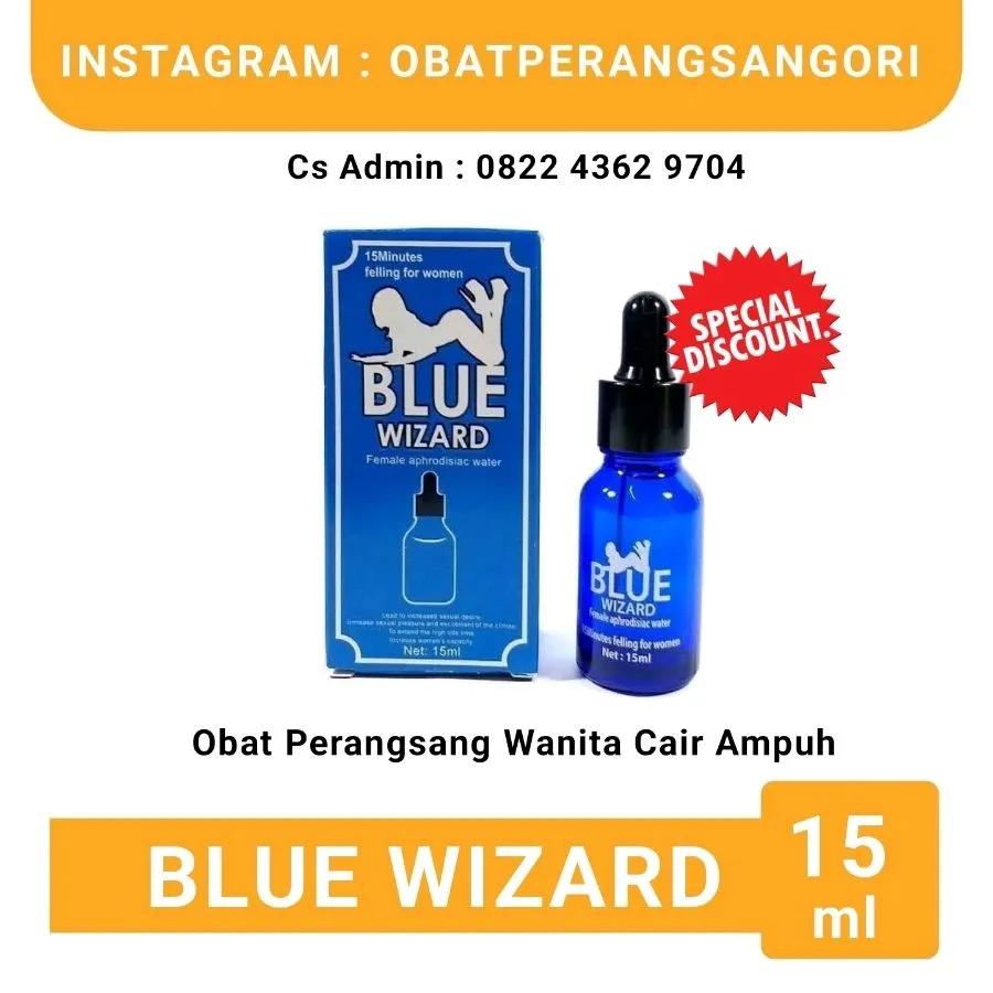 Jual BLUE WIZARD Asli Original Obat Perangsang Wanita Cair I