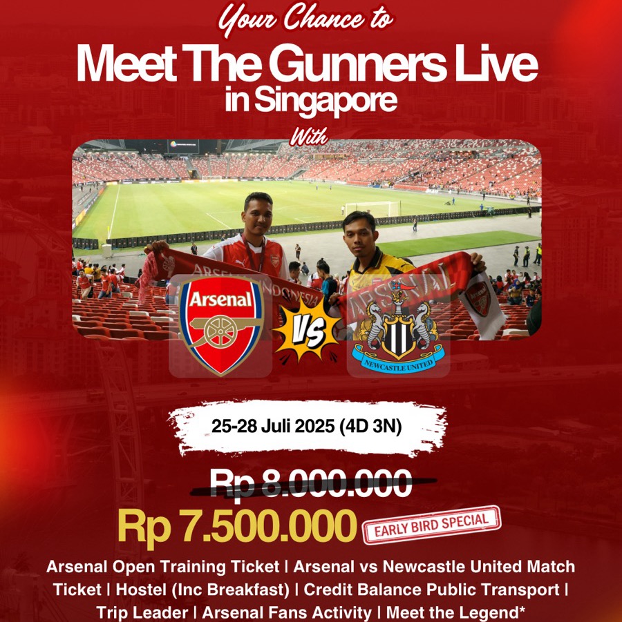 Paket Wisata Arsenal di Singapura 2025 | Toco Iklan Baris