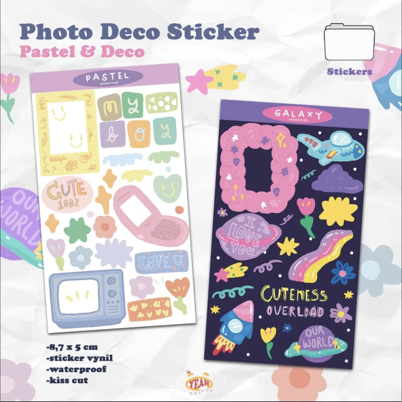 Jual Sticker Deco Patel/Galaxy dengan Harga Terbaik di Toco