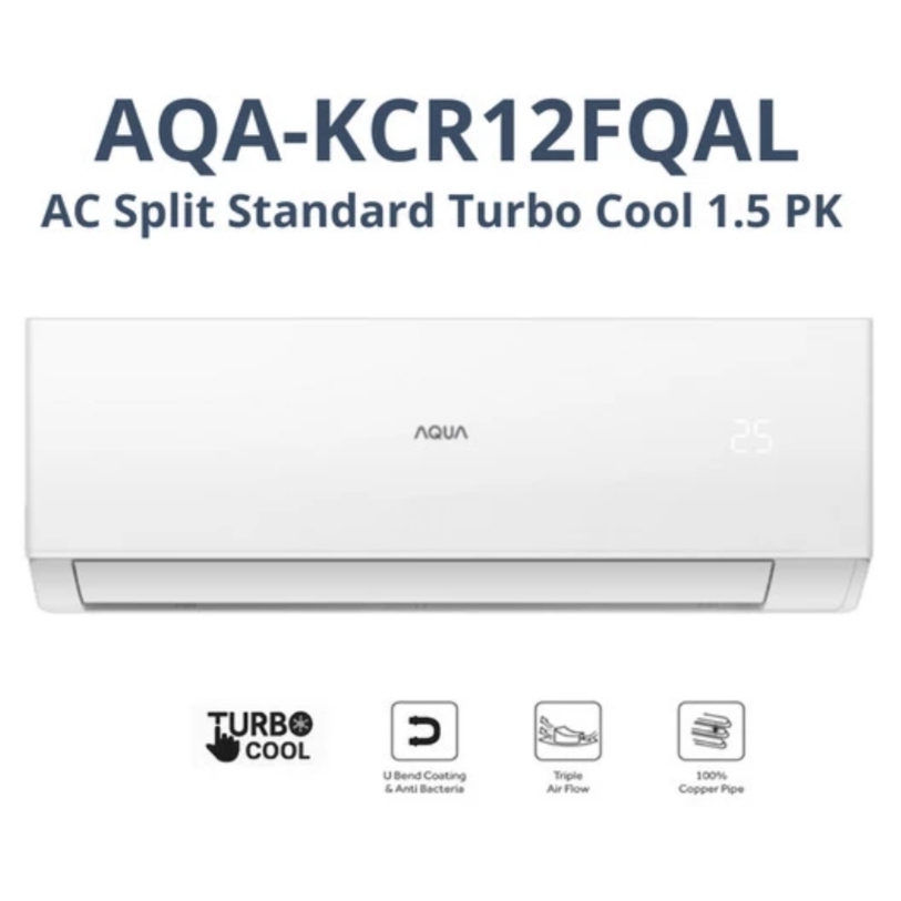 Jual AC Aqua 1.5 PK Split SERI AQAKCR12FQAL dengan Harga Ter