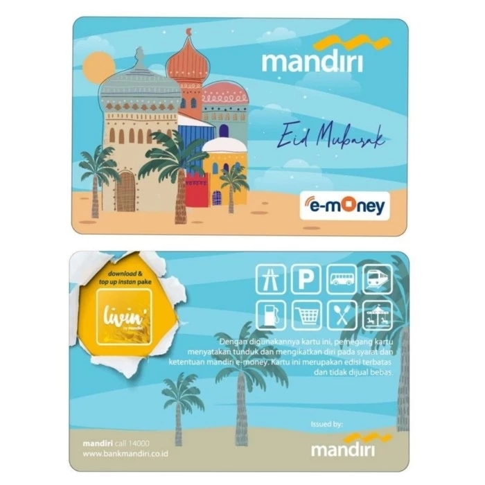 eMoney Mandiri Spesial Edition Idul Fitri 2022 Masjid Biru O