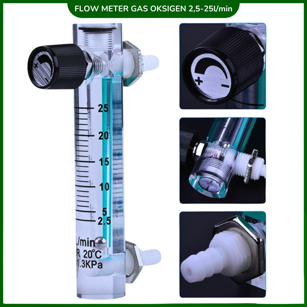 Jual Flow Meter Oksigen Gas Udara dengan Harga Terbaik di T