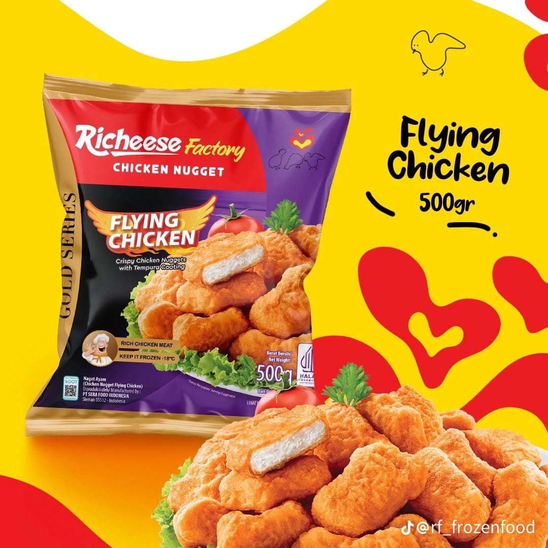 Jual Frozen Food Richeese Factory Chicken Nugget Flying Chic
