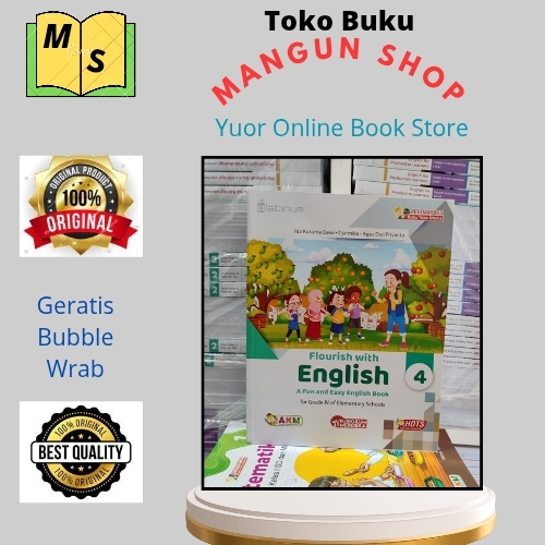 Jual Buku Flourish With English Kelas 4 SD/Mi Kurikulum Merd