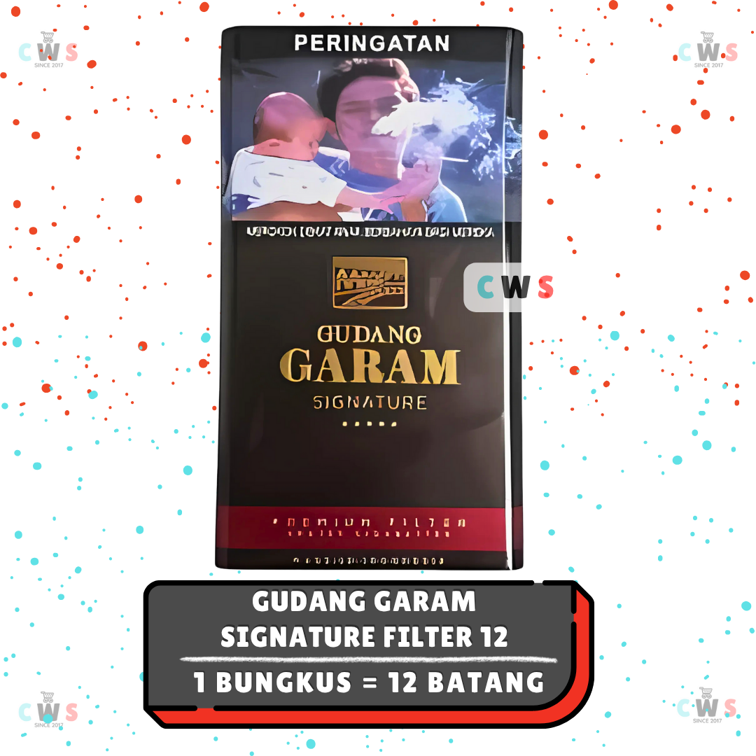 Jual Rokok Gudang Garam GG SIGNATURE Filter 12 Hitam - 1 Bun