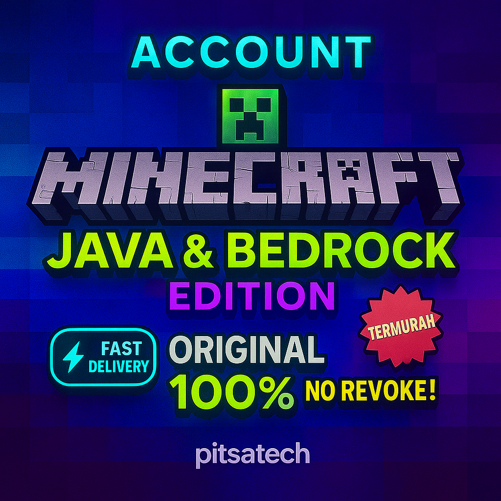 Jual AKUN MOJANG MINECRAFT JAVA & BEDROCK FOR PC & MAC [ORIG