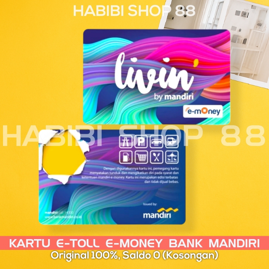 Jual Kartu Tol E-Toll E-Money E-money Bank Mandiri Original