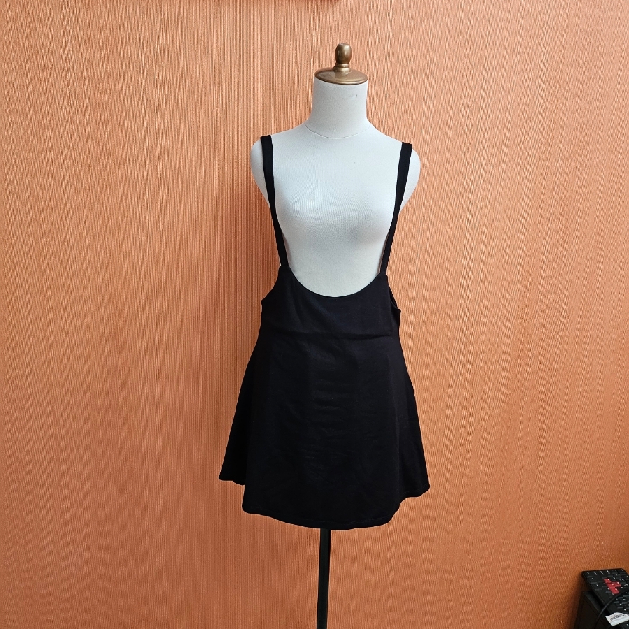 Jual overall wanita hitam M cewek MEWAH cute santai remaja d