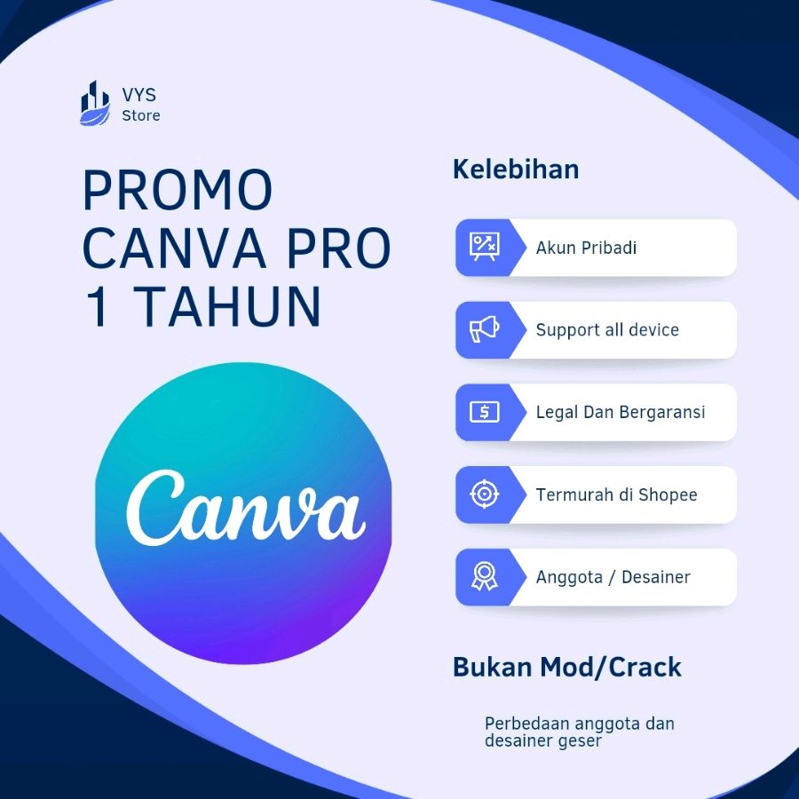 Jual CANVA PRO 1 BULAN PALING MURAH dengan Harga Terbaik di