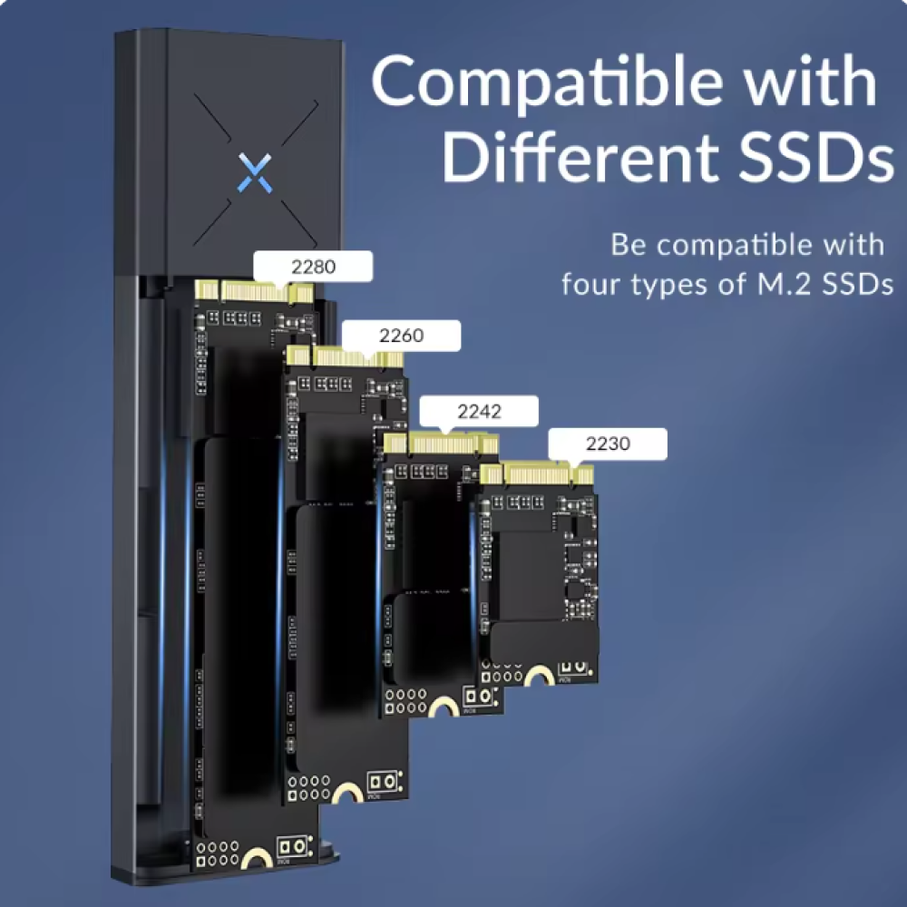 Jual Data Storage Case Box M.2 SATA NGFF External SSD Adapte