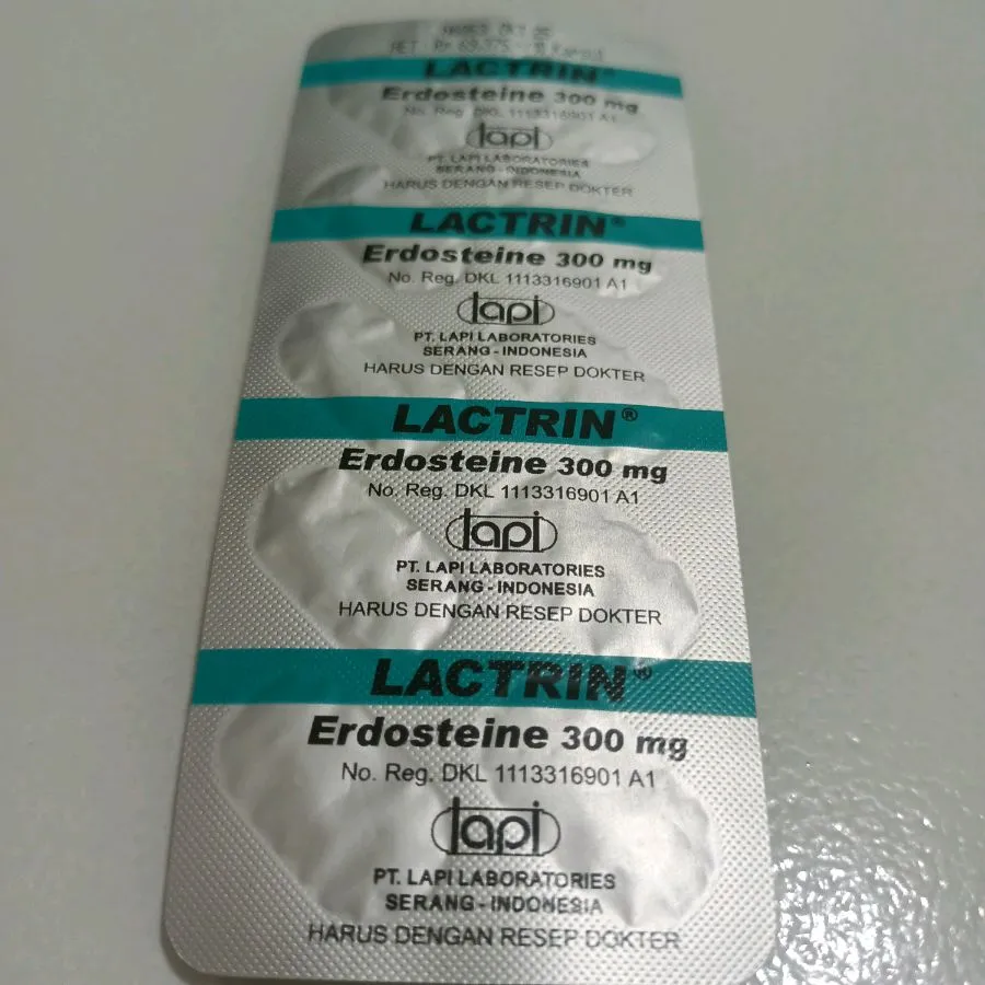 Jual Lactrin Tablet Erdosteine 300mg Untuk Batuk Berdahak de