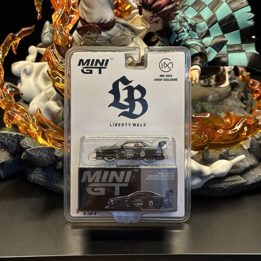 Jual Mini GT Nissan LB-ER34 Super Silhouette Skyline IMX 202