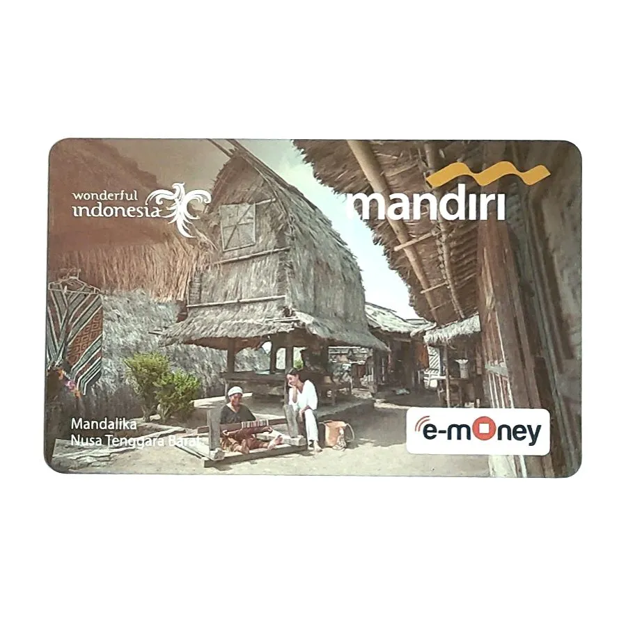 Jual Mandiri E-Money Kartu MRT LRT Busway Commuterline denga