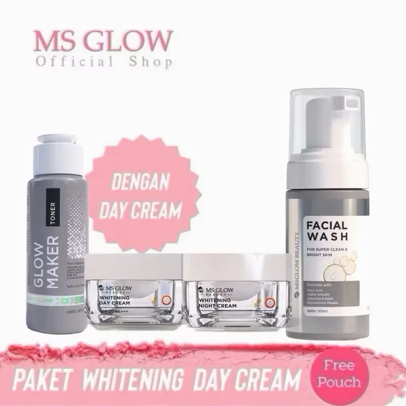 MS GLOW PAKET WHITENING 1 Free pouch dan produk | Toco Iklan