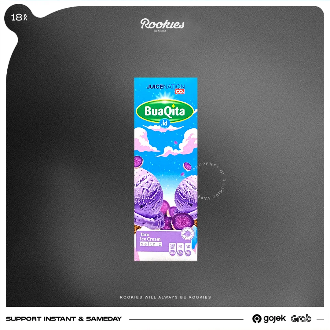 Jual Buaqita Salt ICE CREAM Taro 30MG 30ML By Juicenation LA