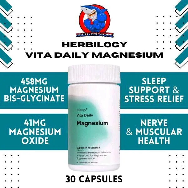 Jual Herbilogy Vita Daily Magnesium Glycinate 500mg - 30 Cap