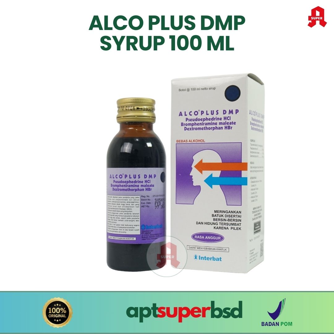 Jual ALCO PLUS DMP SYRUP 100 ML dengan Harga Terbaik di Toco
