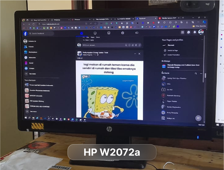 Jual Monitor HP W2072a LED 20 Inch dengan Harga Terbaik di T