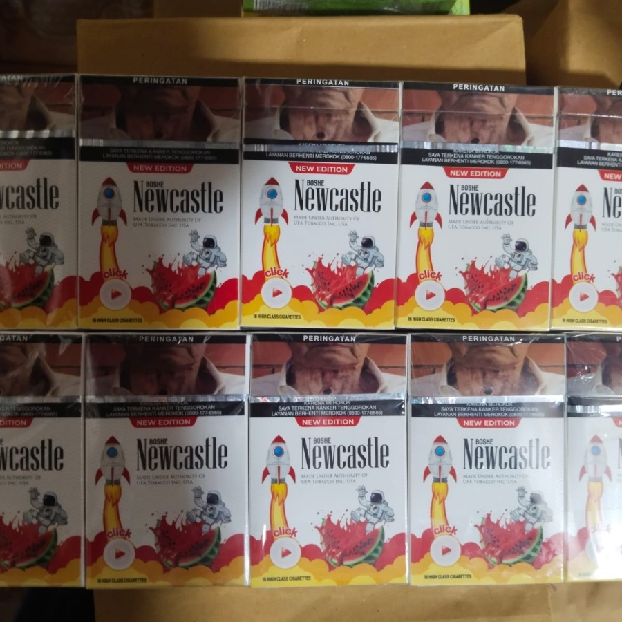 Jual rokok Newcastle klik semangka original dengan Harga Te