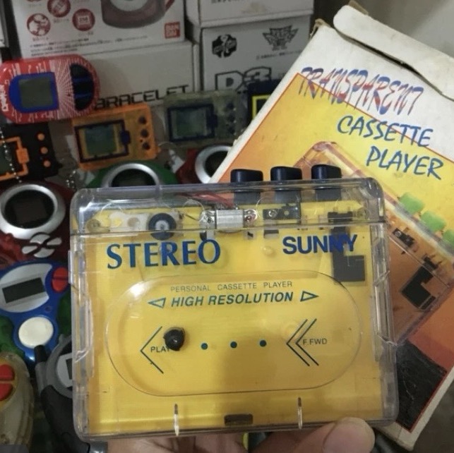 Jual Vintage Retro Clear / Transparent Walkman Jadul Brand S