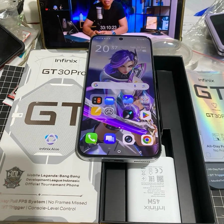 Jual infinix gt 30 pro 8/256gb fullset original dengan Harg