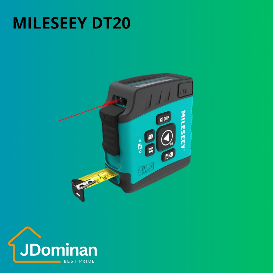 Jual Mileseey DT20 3in1 Digital Reading Laser Tape Measurer