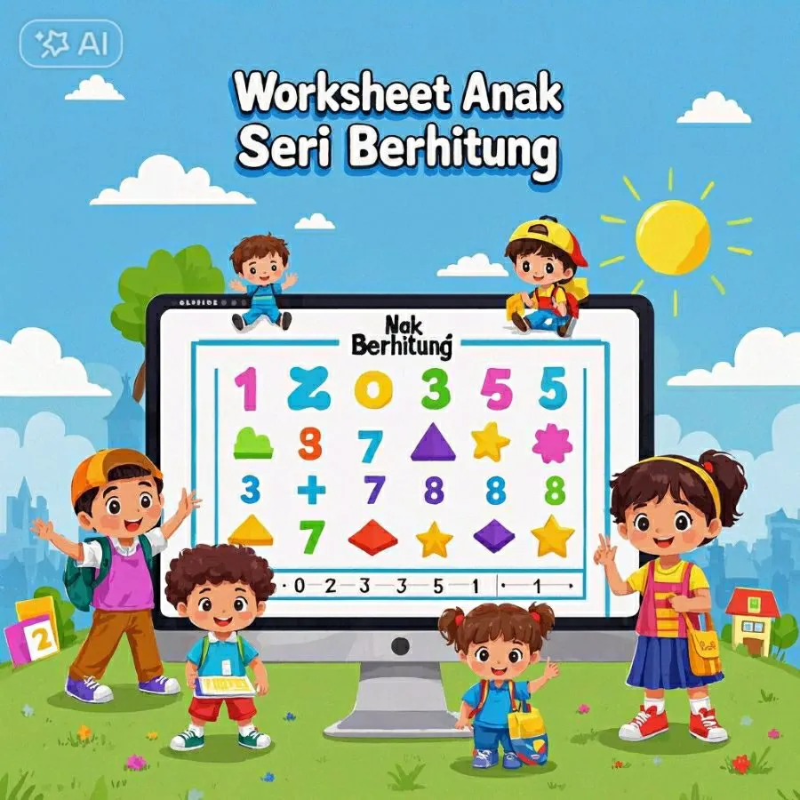Jual Worksheet Anak Edukasi Berhitung PDF Interaktif untuk P
