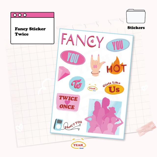 Jual Twice Fancy Sticker Set dengan Harga Terbaik di Toco