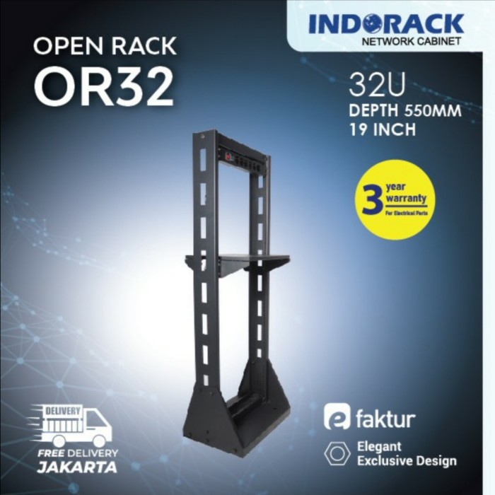Jual OPEN RACK INDORACK OR32 32U 19 INCH - RACK SERVER OPENR