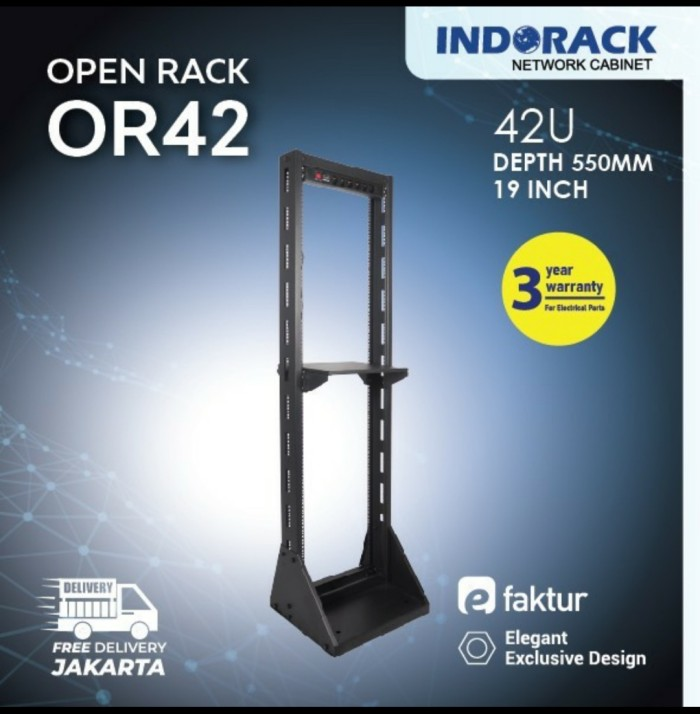 Jual OPEN RACK INDORACK OR42 42U 19 INCH - RACK SERVER OPENR