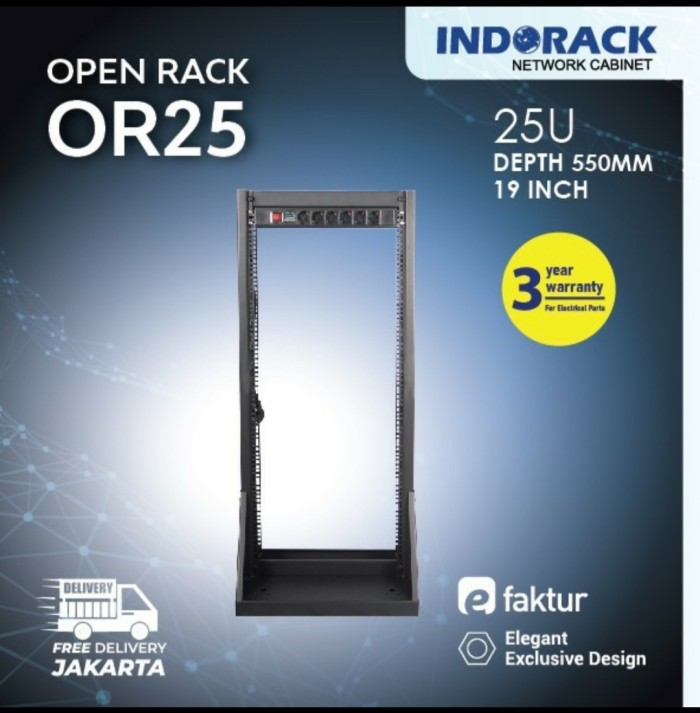 Jual OPEN RACK INDORACK OR25 25U 19 INCH - RACK SERVER OPENR