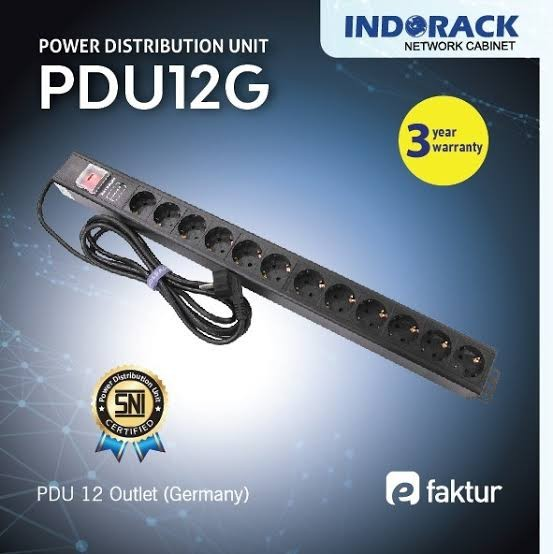 Jual PDU 12 OUTLET PDU12G - POWER DISTRIBUTION UNIT INDORACK