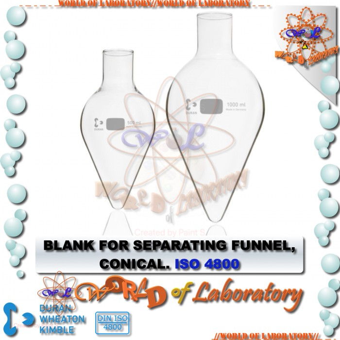 Jual DURAN Blank for Separating Funnel, Conical, Variable Vo