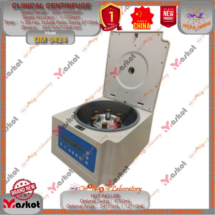 Jual MASKOT Digital Clinical Benchtop Centrifuge 4000rpm Mod