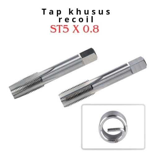 Jual Hand Tap Recoil ST5 x 0.8 Tap khusus recoil M5 x 0.8 Re