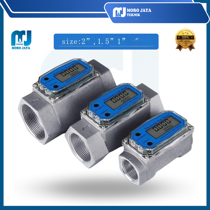 Jual Flowmeter Solar 1.5 Inch Digital Flow Meter Solar Digit