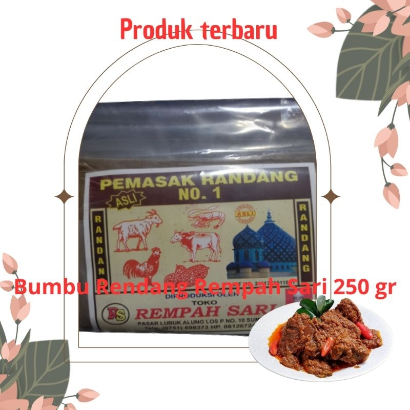 Jual Bumbu Rendang Rempah Sari 250 gr dengan Harga Terbaik d