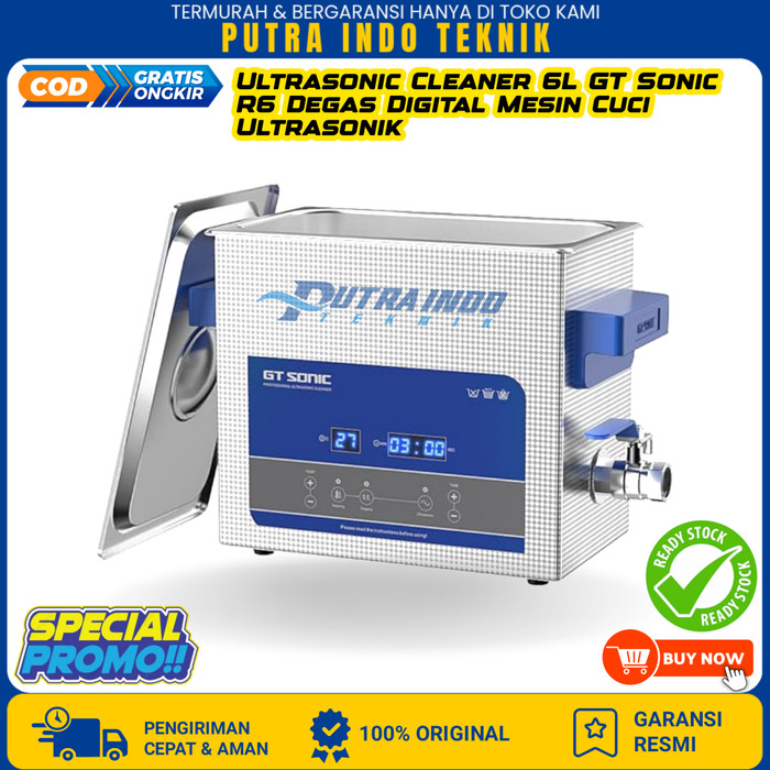 Jual Ultrasonic Cleaner 6L GT Sonic R6 Degas Digital Mesin C