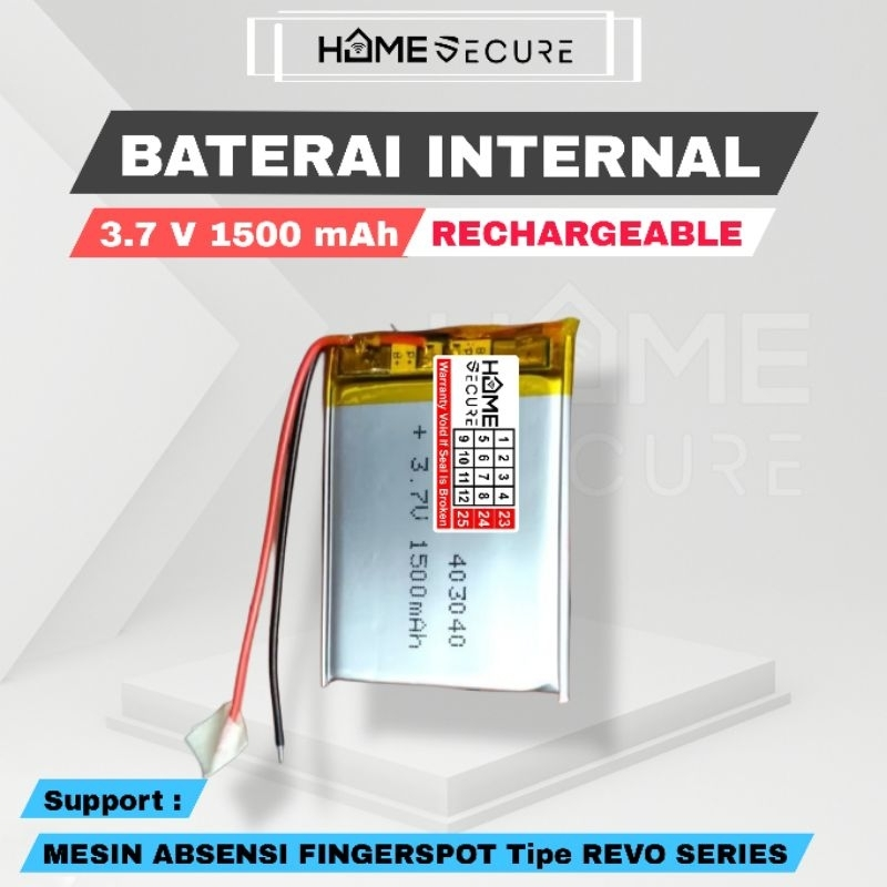 Jual Baterai Internal Mesin Absensi Fingerspot Revo Series 3