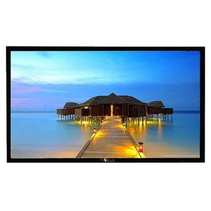 Jual Layar Proyektor Fix Screen Frame 100 Inch 16:9 - Fix Sc