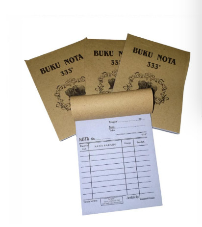Jual Nota Mini 1 Ply 333 Buku Nota Kontan Kecil 1 Ply NCR