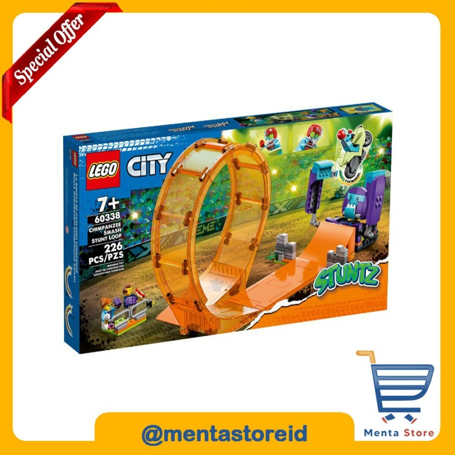 Jual LEGO City 60338 Stuntz Smashing Chimpanzee Stunt Loop w
