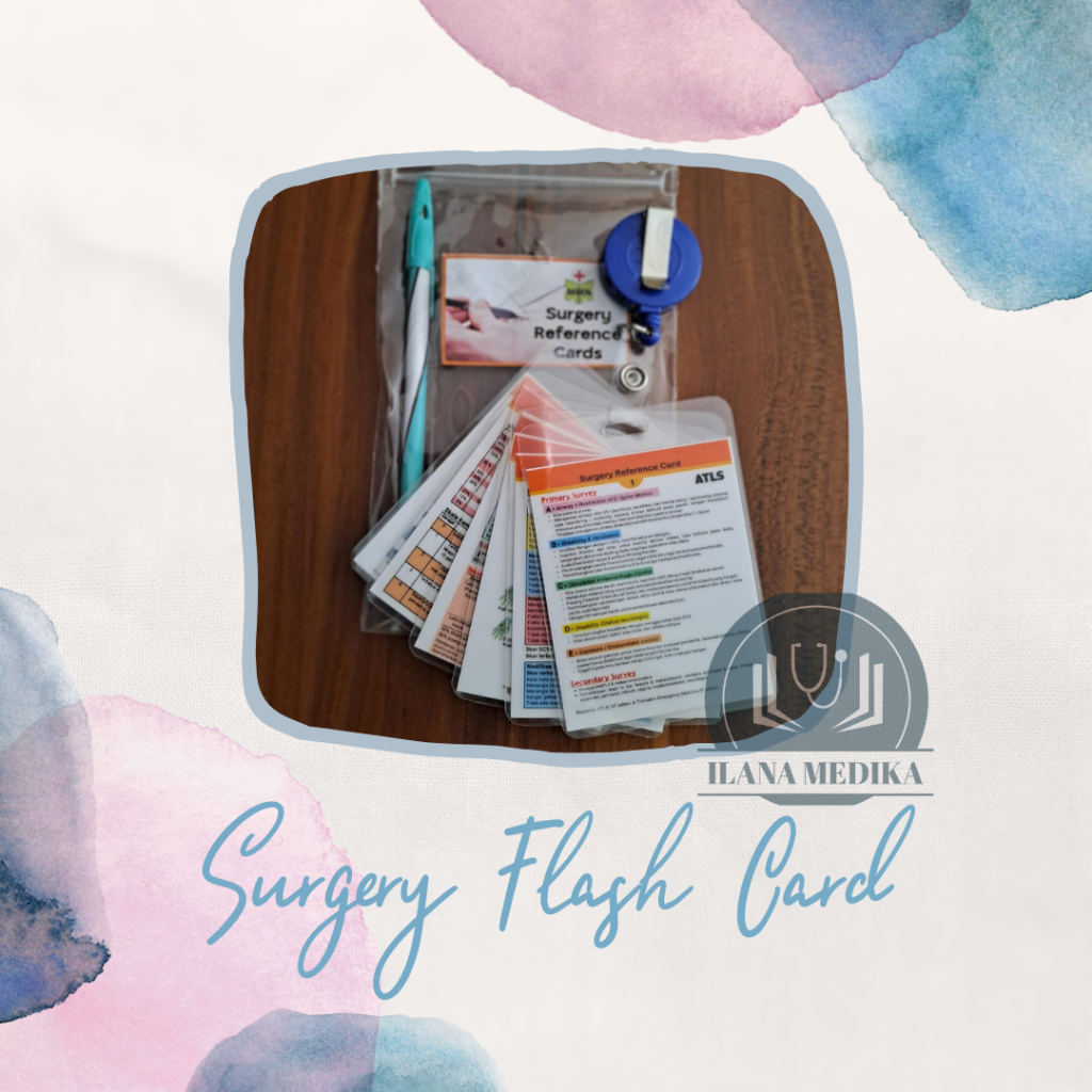 Jual Medical Mini Card Surgery Flash Card Bedah Buku Saku Ke