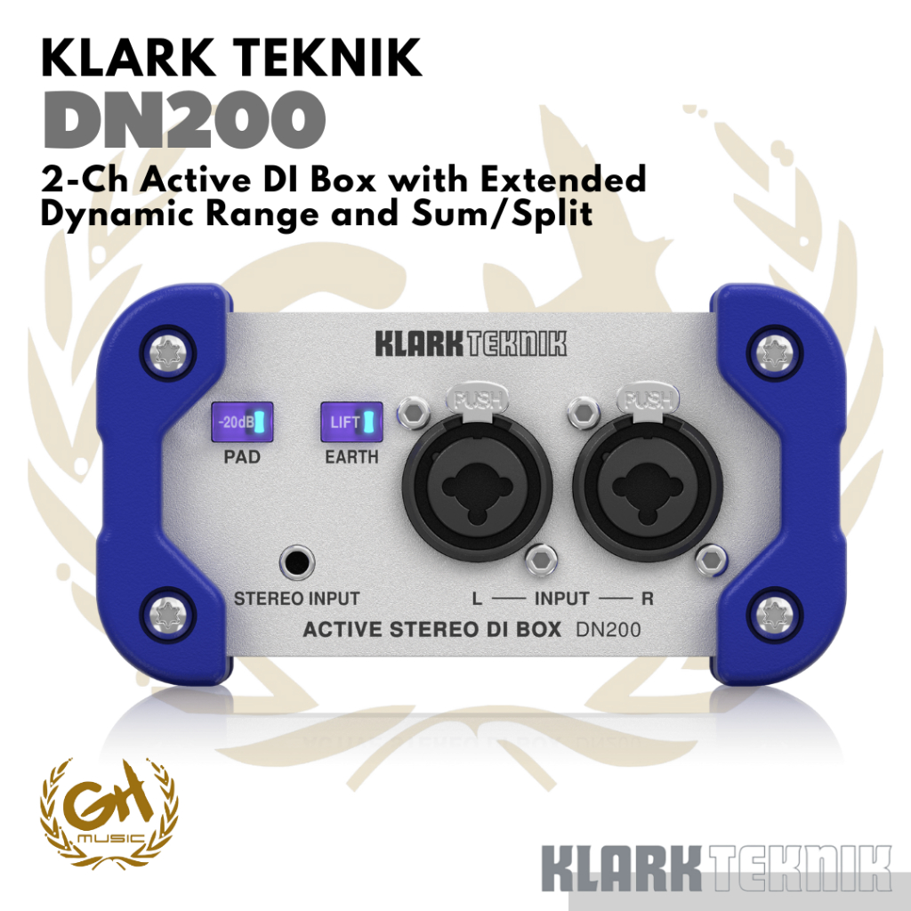 Jual KLARK TEKNIK DN200 V2 Active DI Box with Extended Dynam