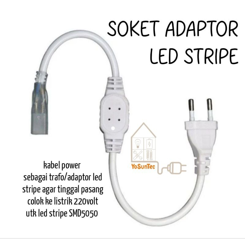 Jual Soket Adaptor Led Strip dengan Harga Terbaik di Toco