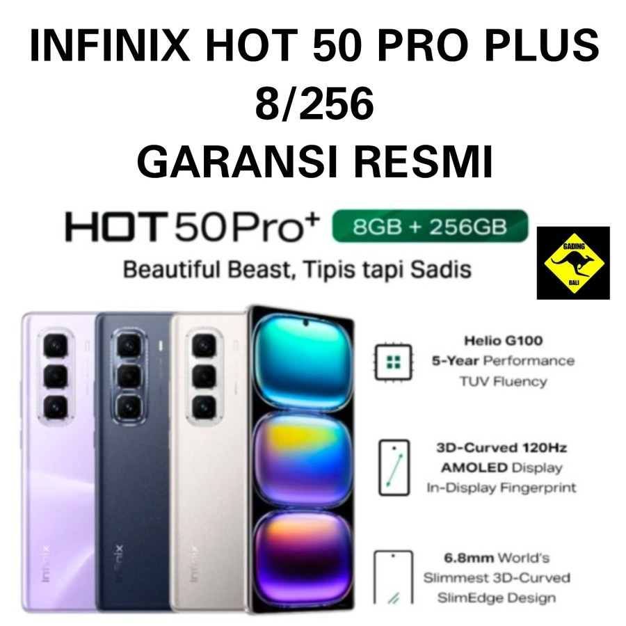 Jual Infinix Hot 50 PRO PLUS PRO+ 8/256GB - Up to 16GB Exten