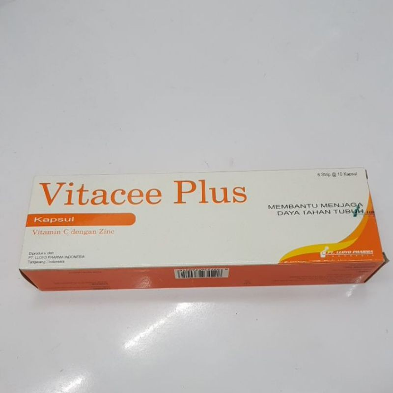 Jual Vitacee Plus | Vitamin C 500mg + Zinc 10mg / box 60 kap