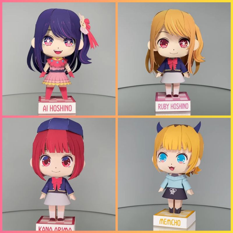 Jual DIY Papercraft Anime Oshi No Ko Miniatur Kertas dengan