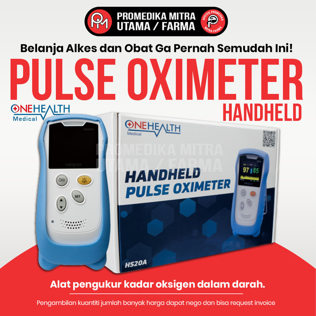 Jual ONEHEALTH HANDHELD PULSE OXIMETER HS20A dengan Harga Te