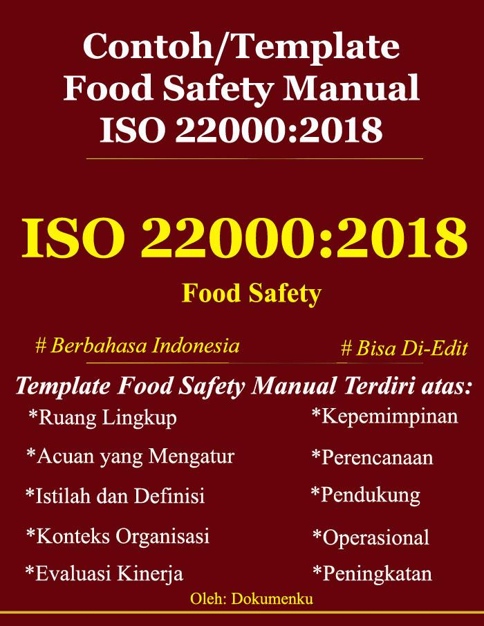 Jual Contoh / Template Food Safety Manual ISO 22000:2018 den